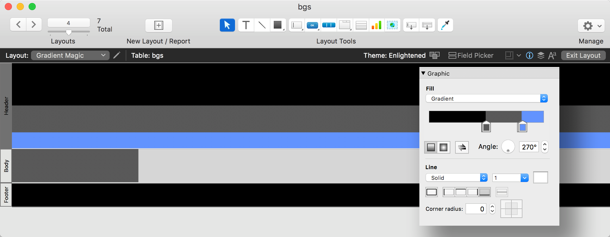 Dynamic Gradient Layouts - Alchemy Group